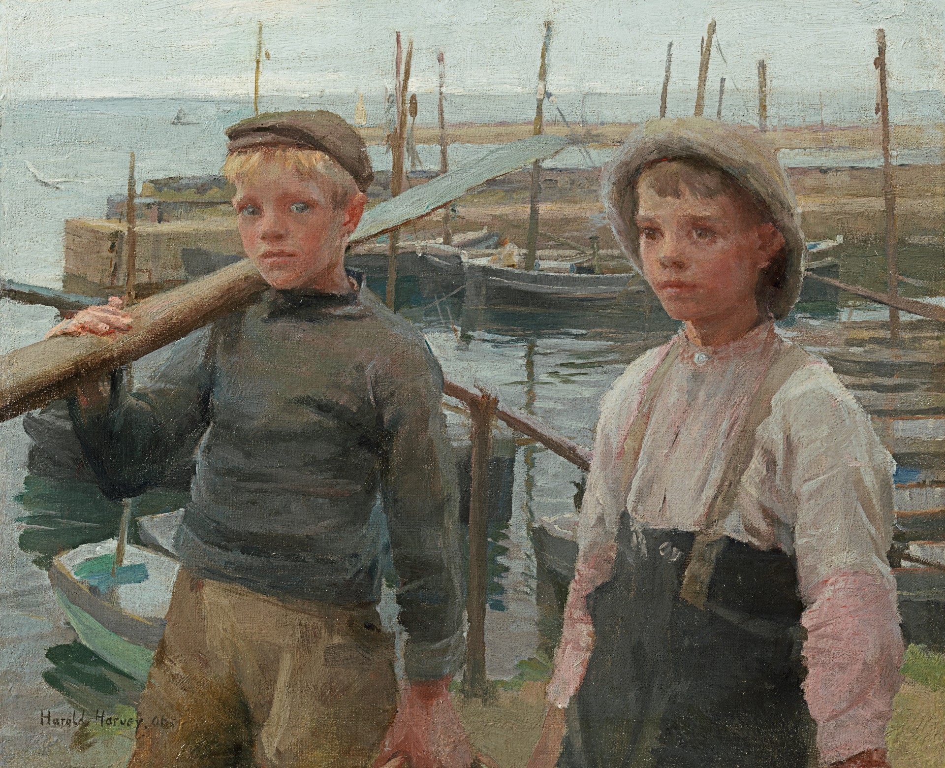 Harold Harvey - Carrying the oars - Richard Green