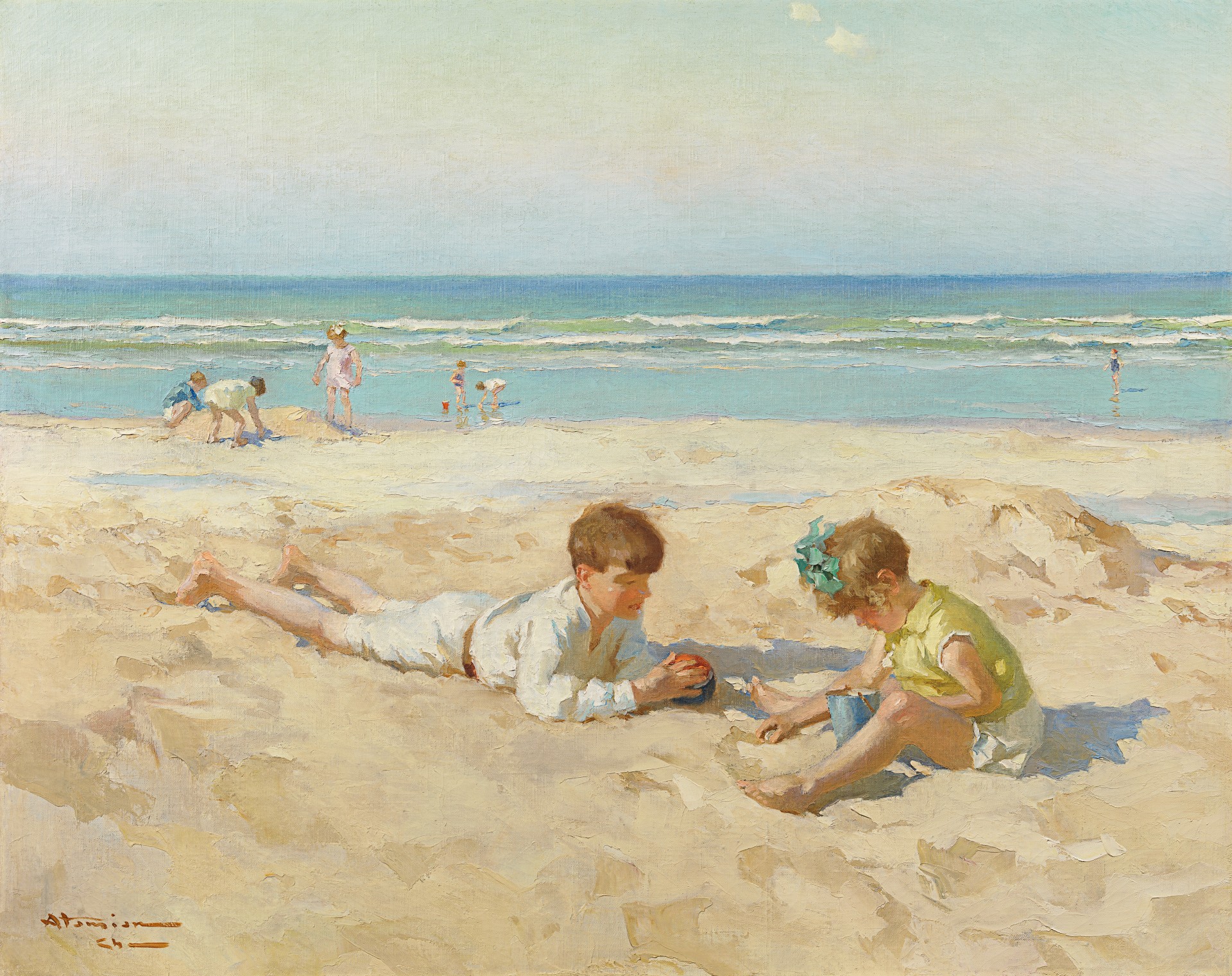 Charles Garabed Atamian - On the beach - Richard Green