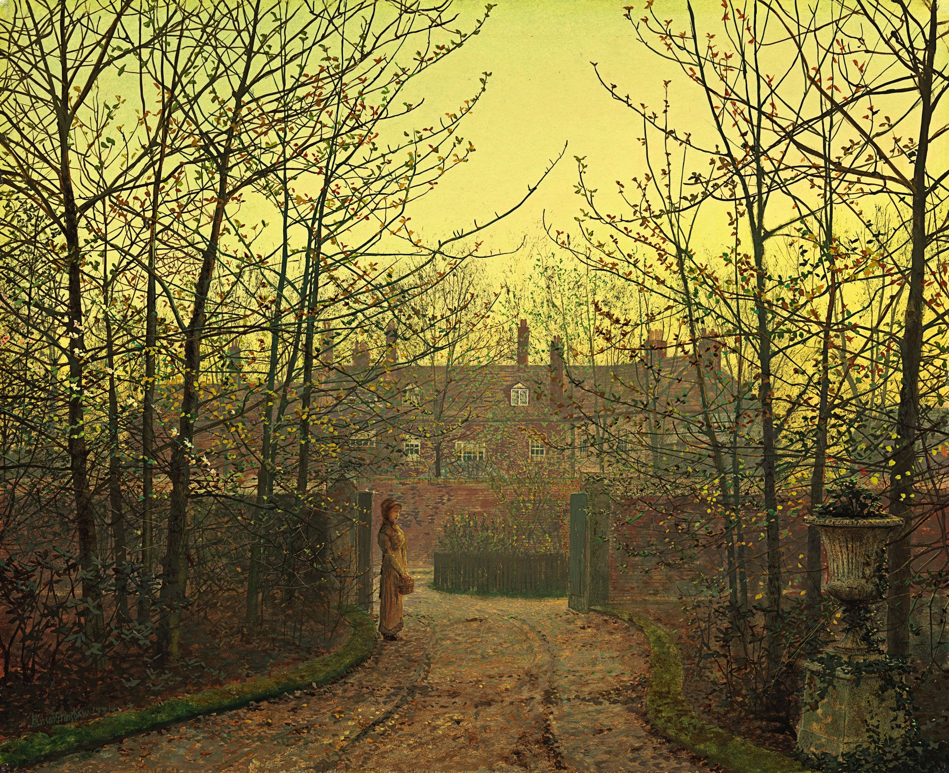 John Atkinson Grimshaw - Evening at Knostrop - Richard Green
