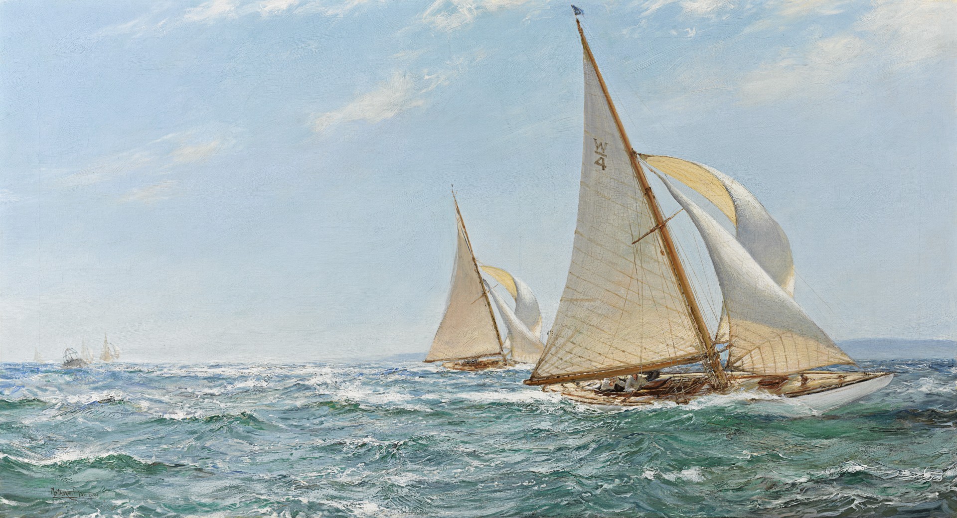 Montague Dawson - Racing Offshore - Richard Green
